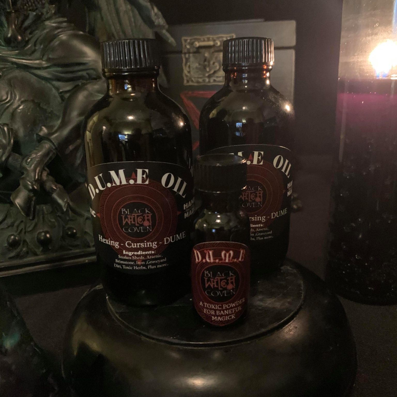 Black magic oils for black magick spells – Black Witch Coven